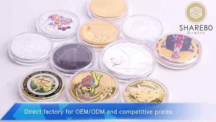 Custom Made 24k Gold Coin Metal Coins Set for Games with Gold Plated ...