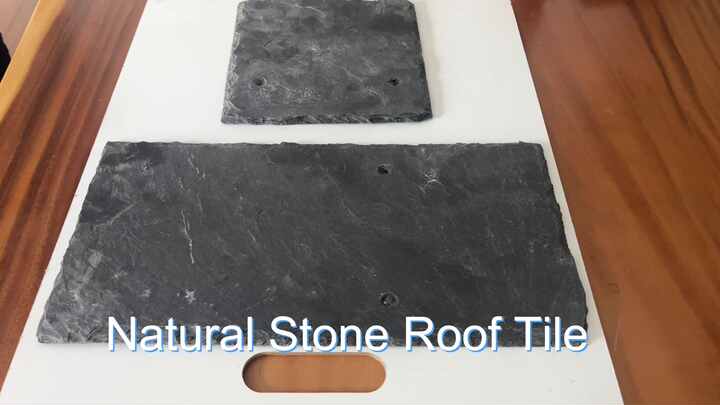 Black and Gray Natural Stone Split Slate Roof Tiles - Durable Slate ...