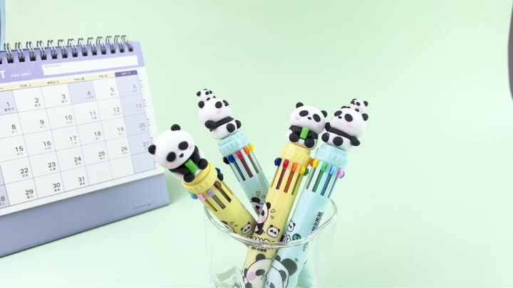 KUKI Luxury Panda Ballpoint Pens - 10 Colors with Custom Logo