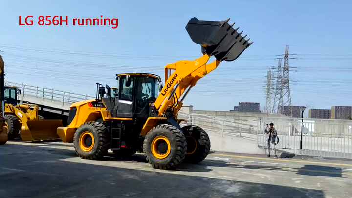 Original Painting China Liugong CLG870H Wheel Loader Liugong Tracked ...