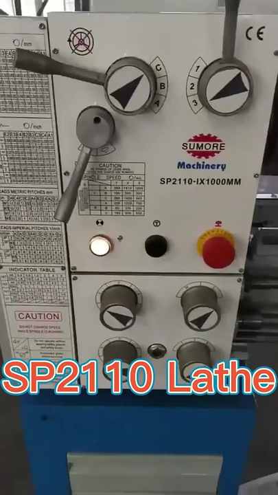 750/1000mm Metal Horizontal Lathe Sp2110 38mm Spindle Bore Optimum Lathes Machine Automatic ...