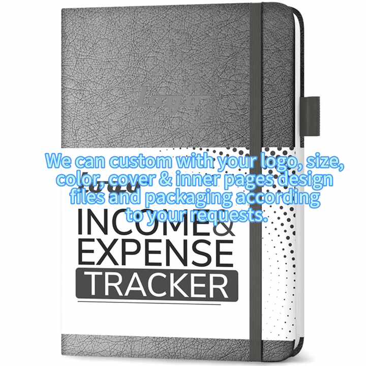 Custom A4 Accounting Ledger - PU Leather Blue Edition