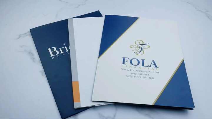 Customized A4 A5 Paper Folders for Professional Presentations