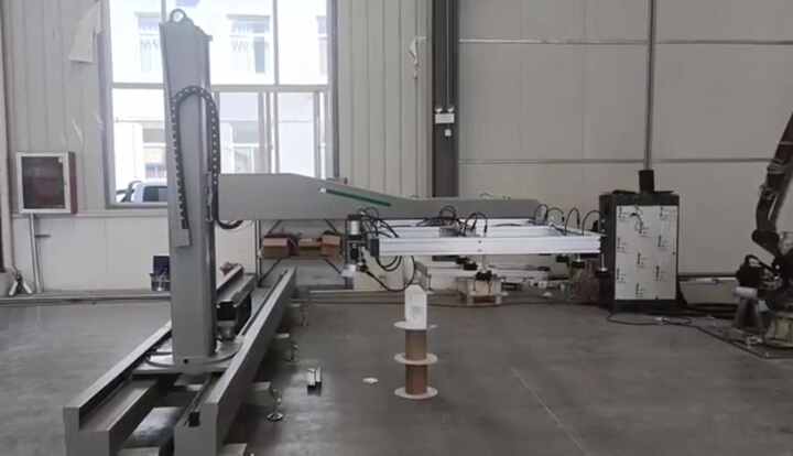 Column Robot Automatic Palletizer Cartesian Robot with Ground Rail ...