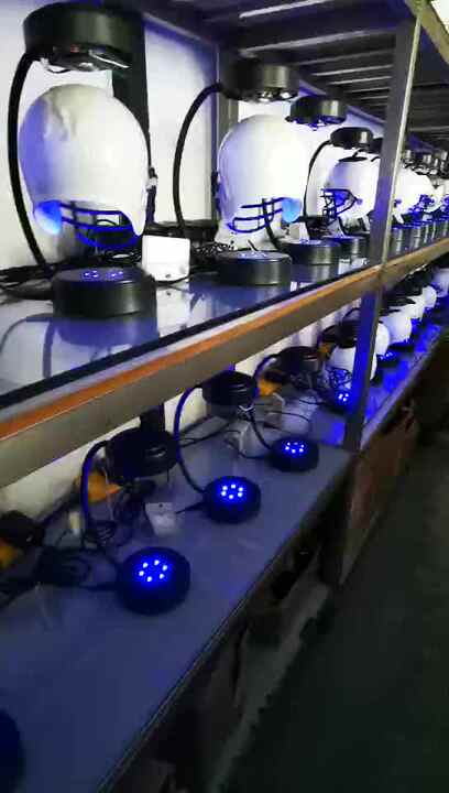 360 Rotating Magnetic Levitation Football Helmet Stands
