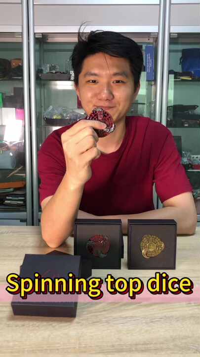 New Trend Fingertip Spinning Disc DND Player Metal Dice with Color ...