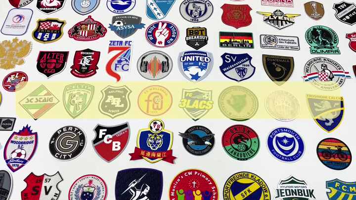 Custom Soccer Football Team Club Logo Heat Transfer Printing