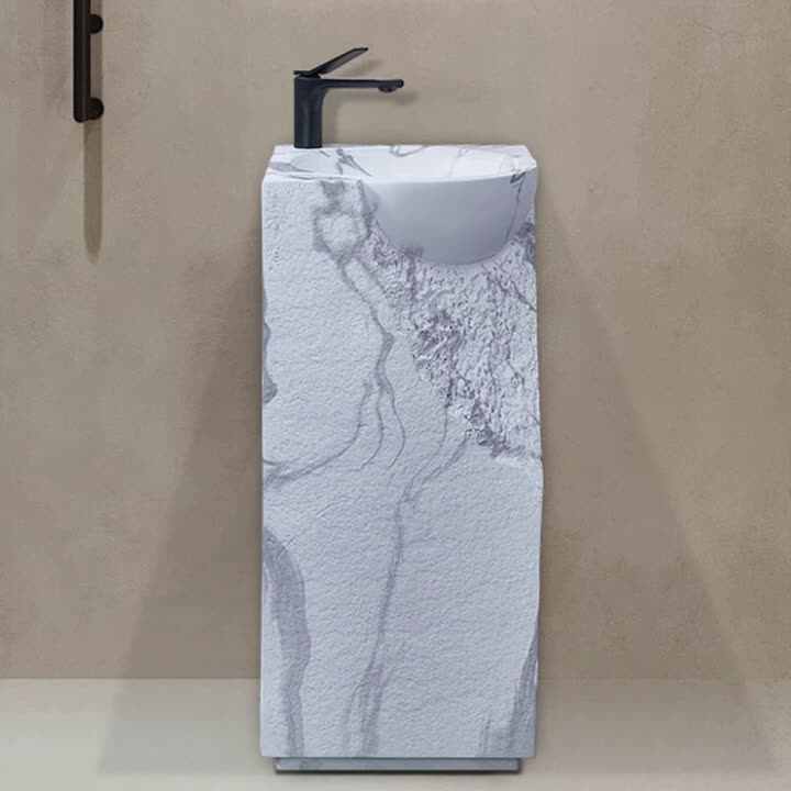 Wholesale Price Modern Sanitary Ware Carara White Free Standing Basins ...