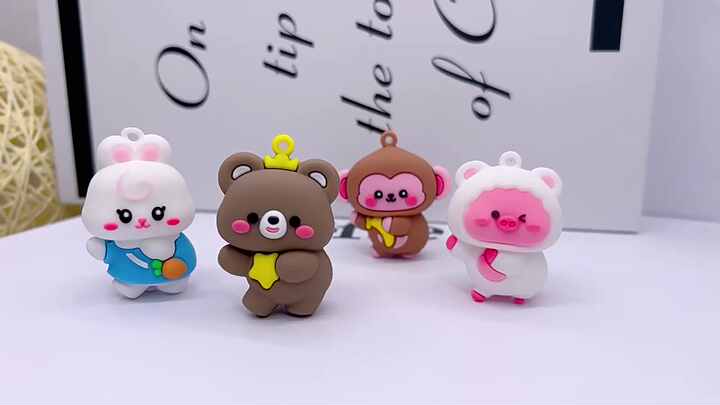 Cute Kawaii Keychain - Soft Rubber PVC Keyring Wholesale