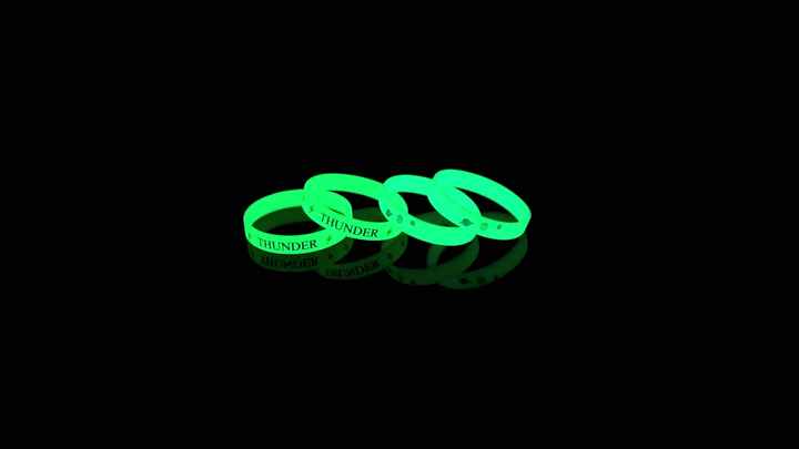 Promotional Custom Logo Luminous Silicone Wristband Glowing Wrist Bands ...