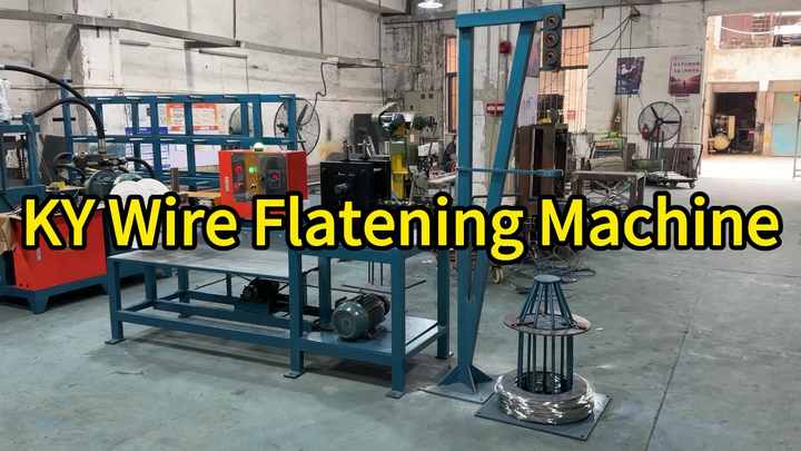 KY Automatic Galvanized Industrial Iron Wire Flattening Machine