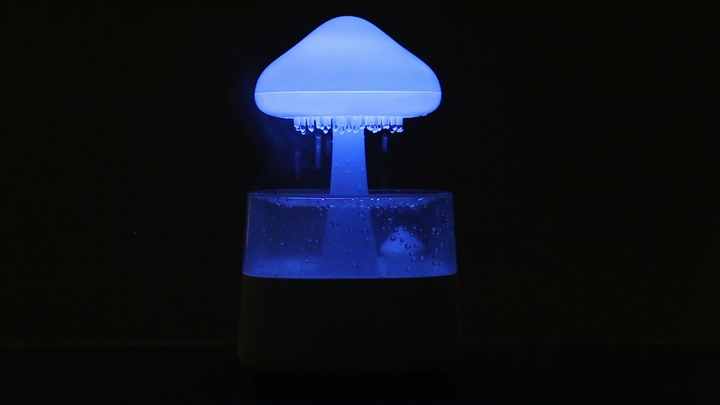Customizable Rain Cloud Humidifier - Crisp Water Drip Sound