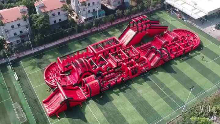 Custom Made 150M Long Inflatable Obstacles Course Adult Race Inflatable ...