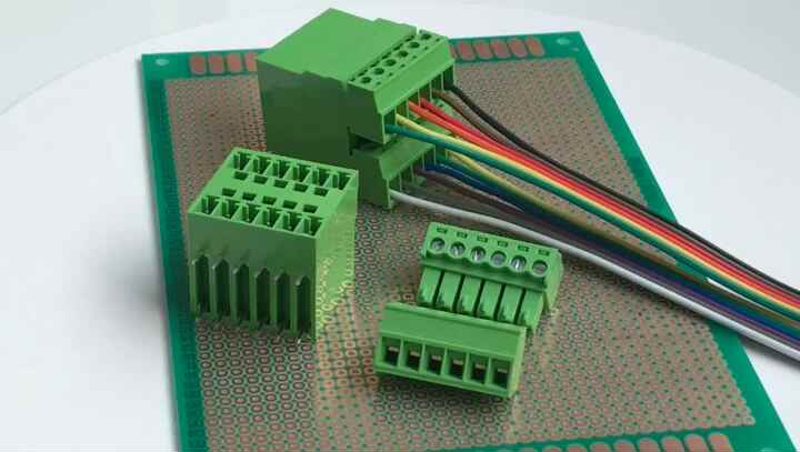 Double Rows Pluggable PCB Terminal Block 3.81mm Pitch, 2 Pin Male ...