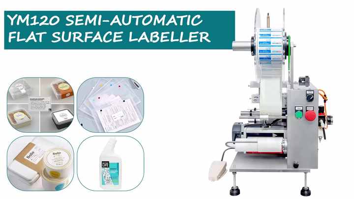 YIMU Flat Labeling Machine - Efficient Semi-Automatic Applicator
