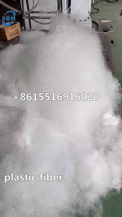 Recycled Polyester Pet Bottle Plastic Fiber Cotton Making Machine