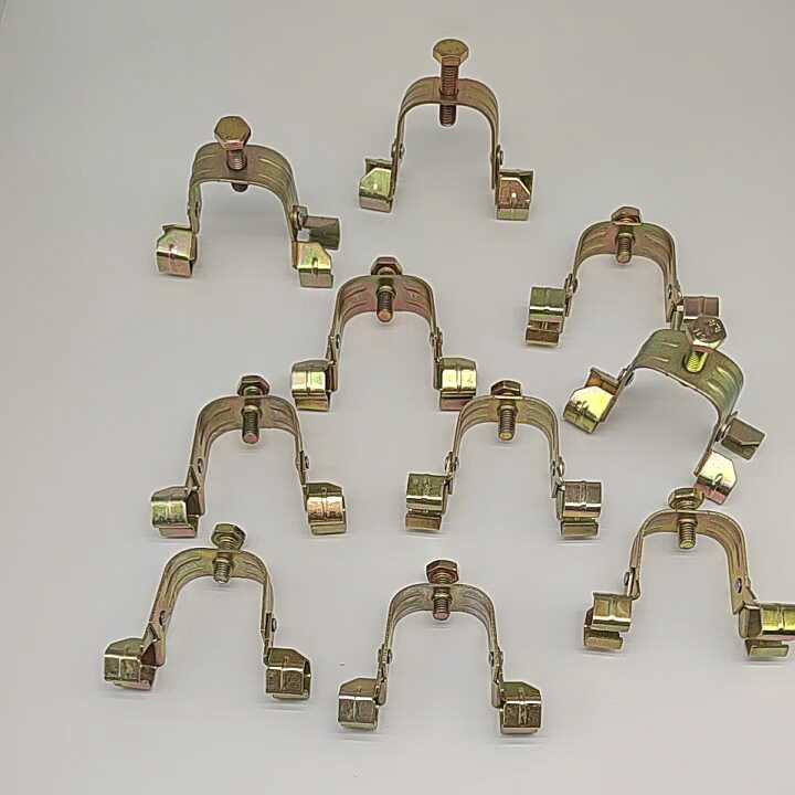 Galvanized Steel Yellow Zinc Plated Fence Clamp PVC Clips