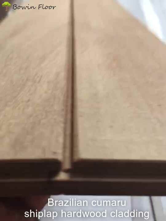 Shiplap Section Natural Brazilian Teak Outdoor Wood Cladding