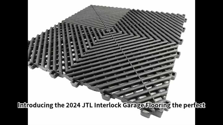 Durable PVC Garage Flooring - Industrial Interlocking Tiles