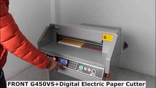 A3 Electric Guillotine Paper Cutter G450VS+&E330S - Precise 450mm ...