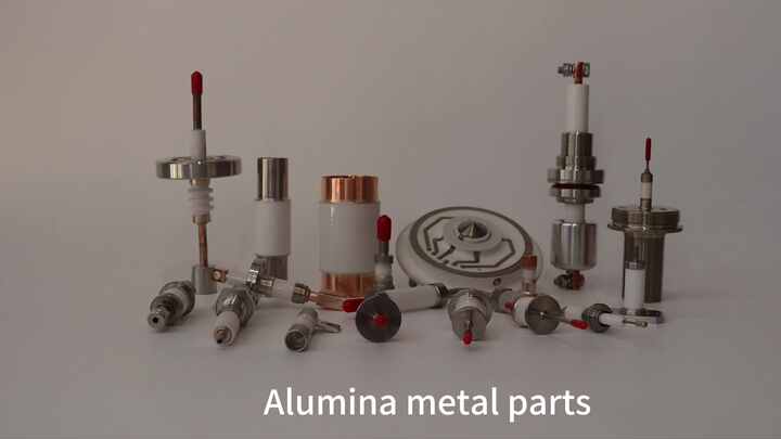 Semiconductor Alumina Metallized Vacuum Electrode Flange Ceramic ...