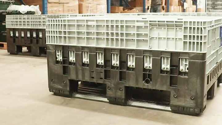 Heavy Duty Logistics Moving Plastic Pallet Container Stacking Crate ...