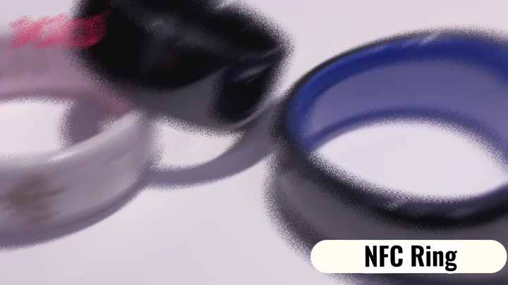 Tungsten Steel NFC Technology Ring - Waterproof, Customizable OEM