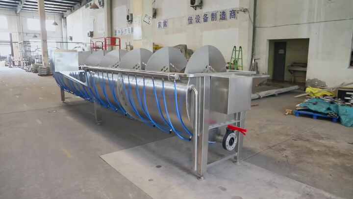 Full Automatic Poultry Chicken Screw Chiller For Slaughtering House ...