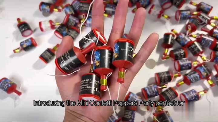 Mini Party Confetti Poppers - Perfect for Weddings & More