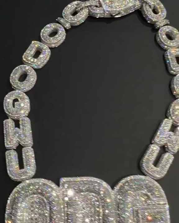 Personalized Custom Baguette ODG Name Chain Pendant Bling Rappers ...