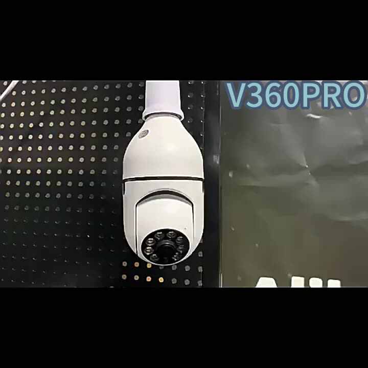 V360Pro E27 WiFi Security Camera Light Bulb - 360° PTZ, Night Vision, 2 ...