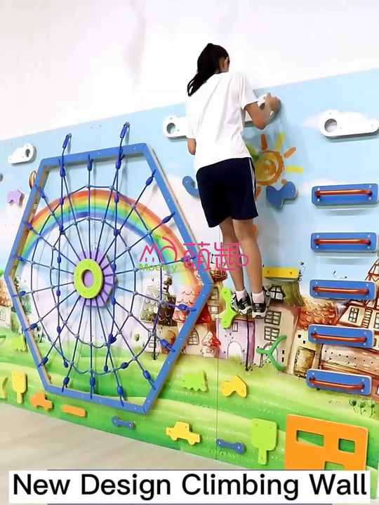 Moetry Nature Theme Climbing Wall for Kids Indoor Gym