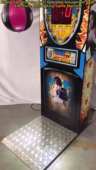 Street Amusement Boxing Punch Machine - Coin Operated Arcade Game for ...