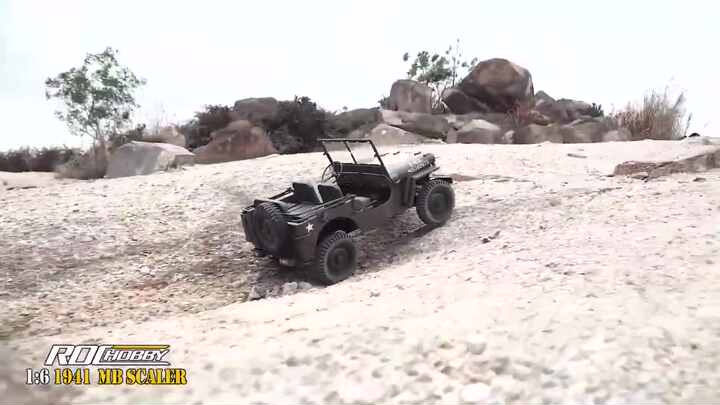 1941 Willys MB 1/12 ROC Hobby FMS RC Car - WWII Replica