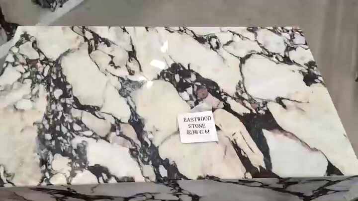 Natural Modern Calacatta Viola Marble Block Plinth Table Coffee Table ...