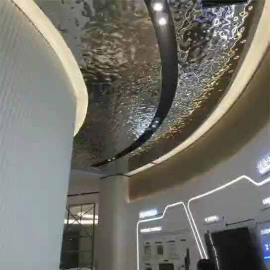 Water Ripple Finish Stainless Steel Sheet for Wall Cladding