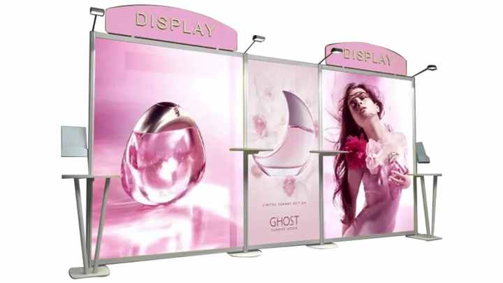 Custom Backdrop Trade Show Booth Tension Fabric Banner Booth Stand ...