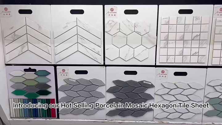 Ubin Dinding Mosaik Keramik Dekorasi Mozaik Terpasang Di Porselen ...