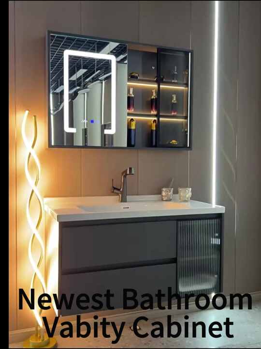 Kejia Luxury Double Sink Basin Wall Mounted Bathroom Vanities
