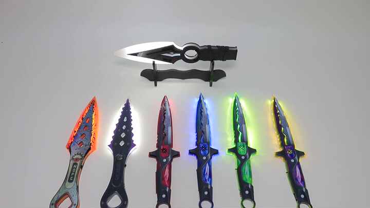 Luminescent 30Cm Valorant Jett Ultimate Dagger Knife Cosplay Game ...