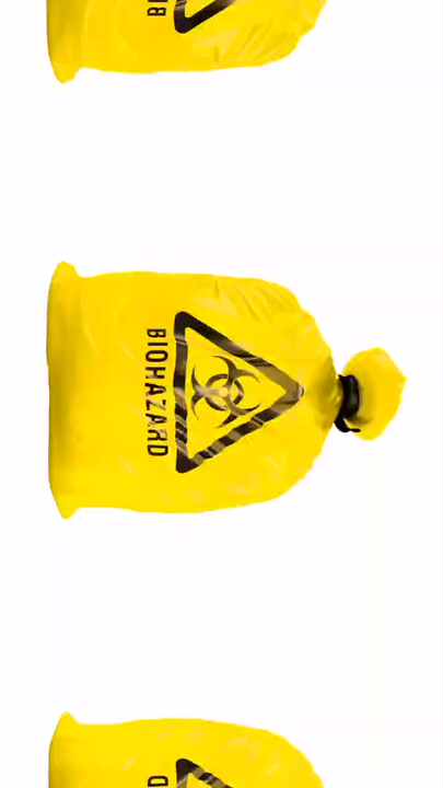 Medical Use Disposable Side Gusset PE Medical Trash Bag with Flexo ...