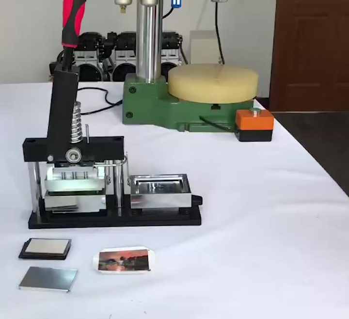 Manual Rectangle Fridge Magnet Maker Machine Fridge Magnet Making ...