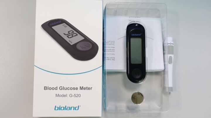Mini Blood Glucose Meter Pen-type Blood Sugar Monitor With Button Cell ...