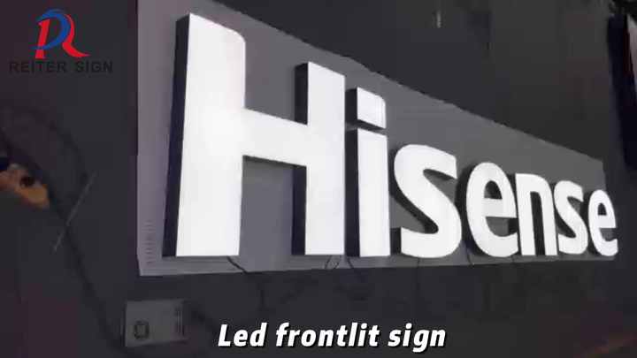 Custom Outdoor Wall 3D Illuminated Retail Store Sign Design