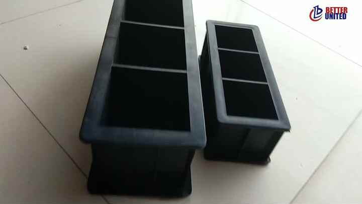 Three Gang Compressive Cement Mortar Concrete Plastic Test Cube Mould/mold