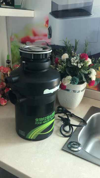 Quiet 1HP Battery Operated Kitchen Food Waste Disposer with Stainless ...