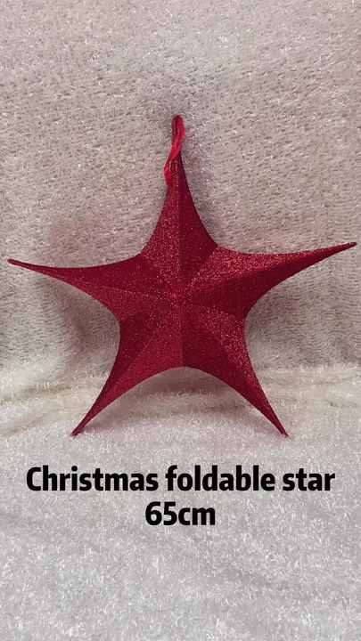 Xmas Decoration Ornament Fold Hanging Christmas Star Christmas ...