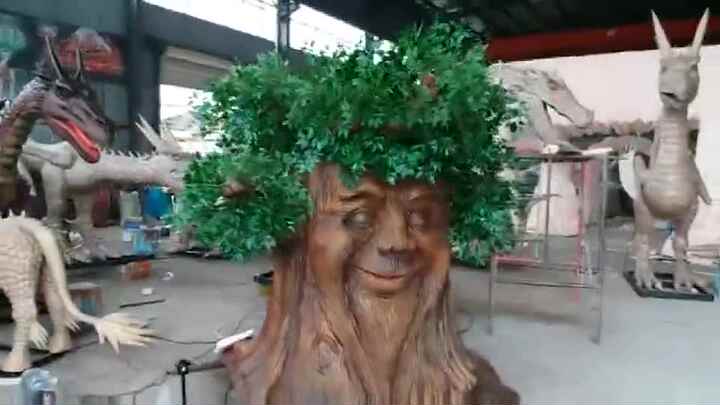 Haunted Life Size Artificial Talking Tree Halloween Animatronic for Sale