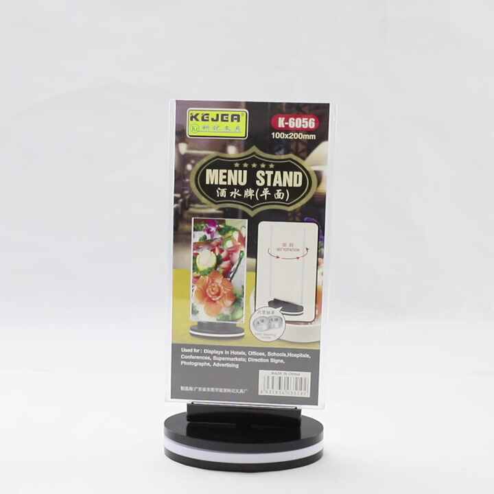 Rotating Sign Holder with Double Sided, Menu Stand with Picture, Table ...
