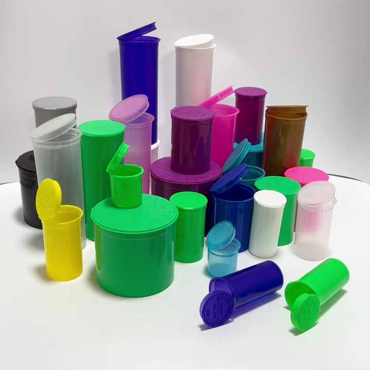 13 Dram Colorful Pop Top Plastic Bottle Pop Top Containers Plastic Pop ...